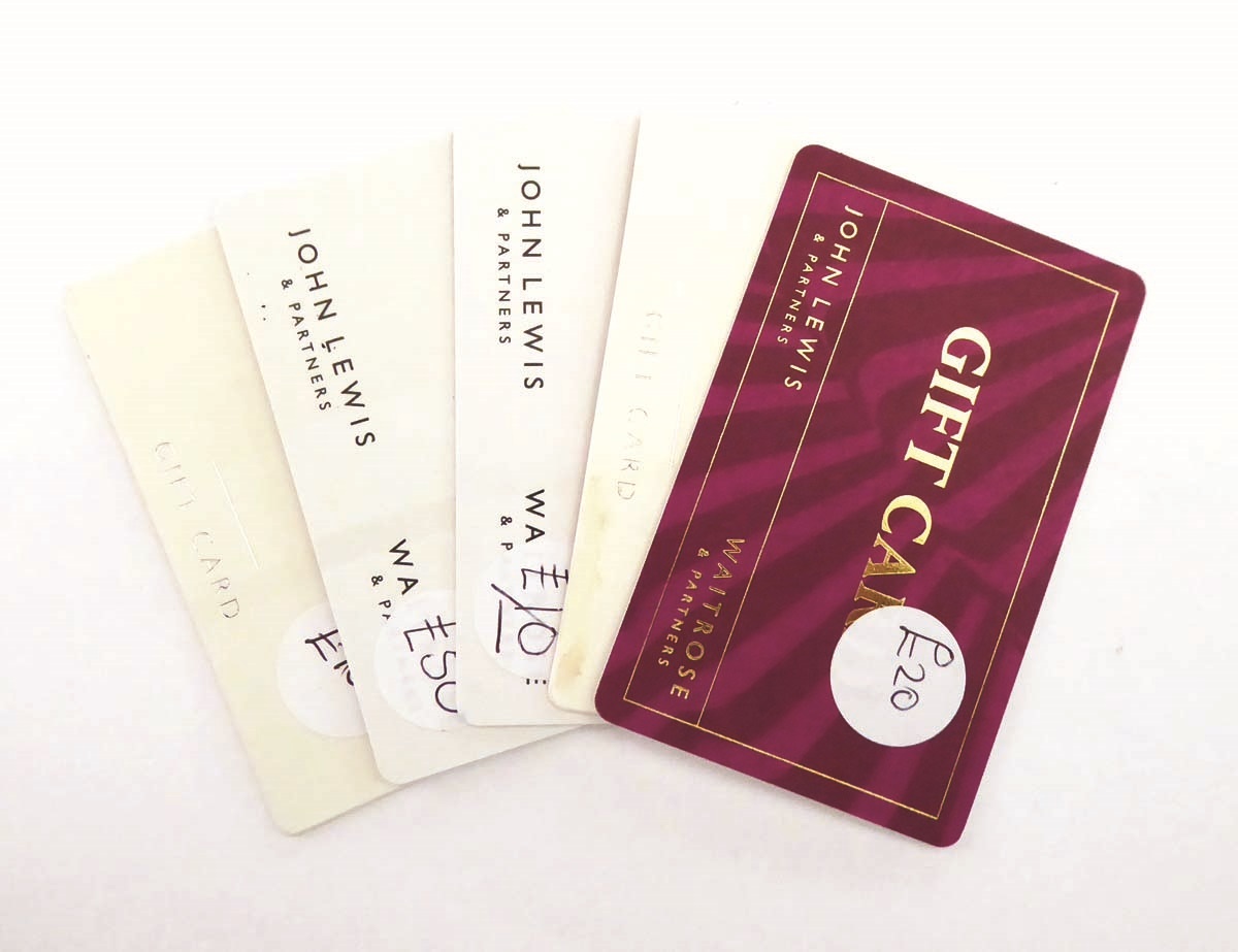 Shop Store Cards & Gift Vouchers