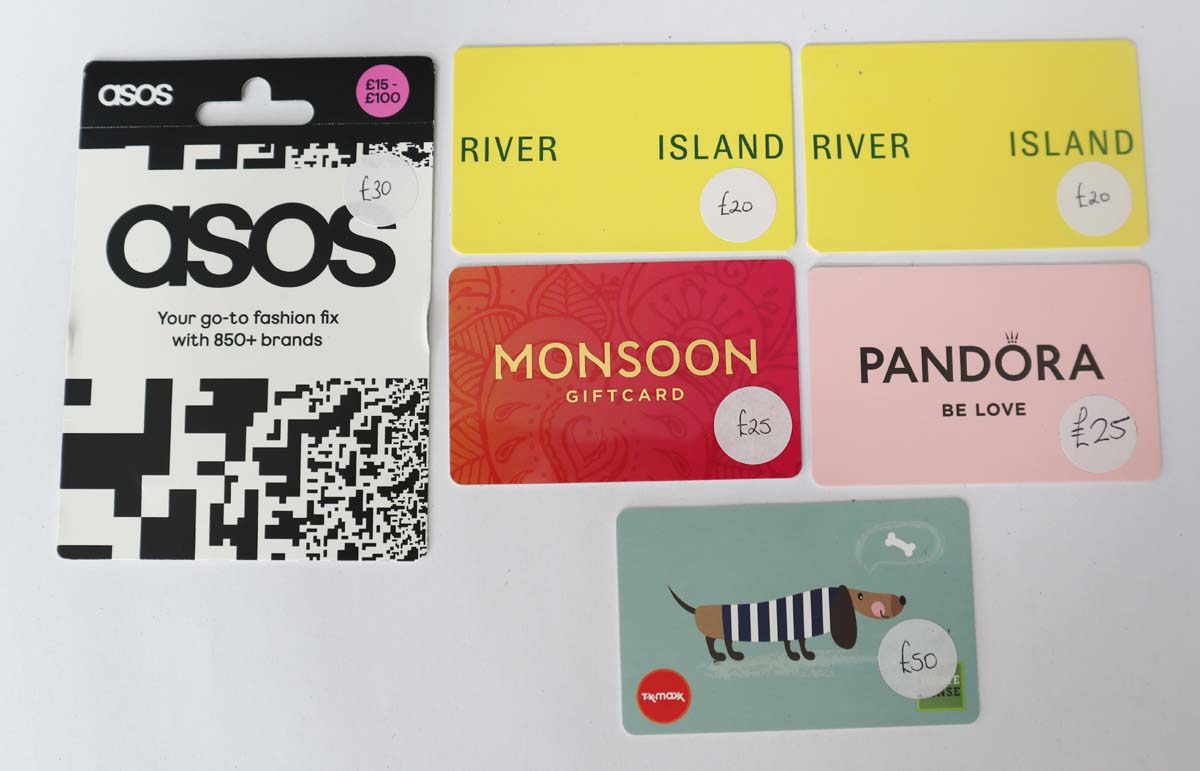 Shop Store Cards & Gift Vouchers