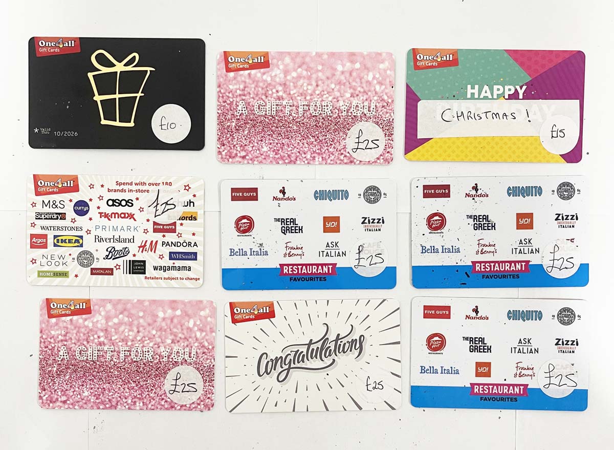 Shop Store Cards & Gift Vouchers