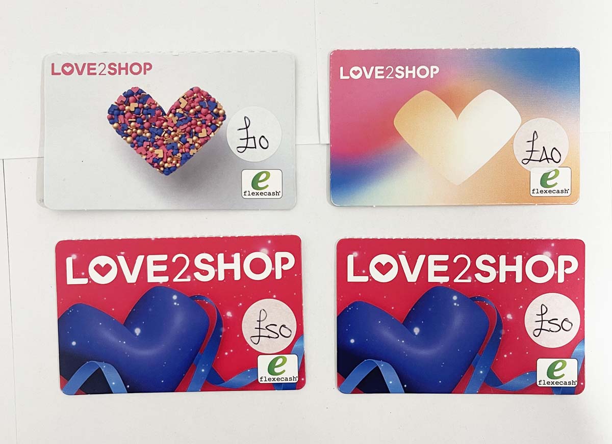 Shop Store Cards & Gift Vouchers